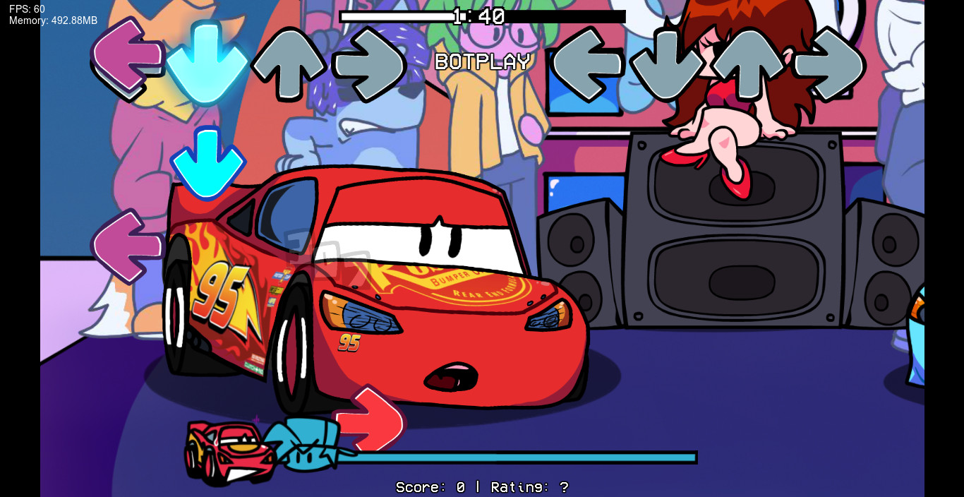 The funkin lightning (vs Lightning McQueen) Mod for Friday Night Funkin ...