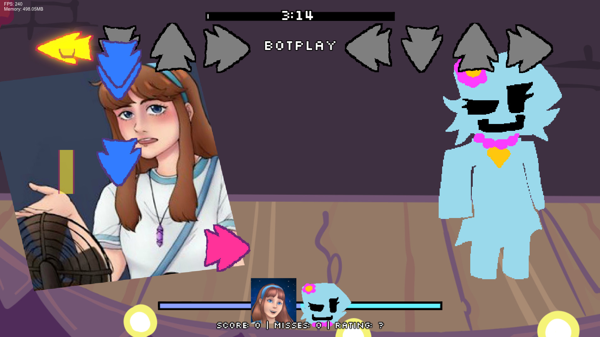 VS. CENYA GAL (OURPLE CG-SIDES) Mod for Friday Night Funkin' | FNF Mods