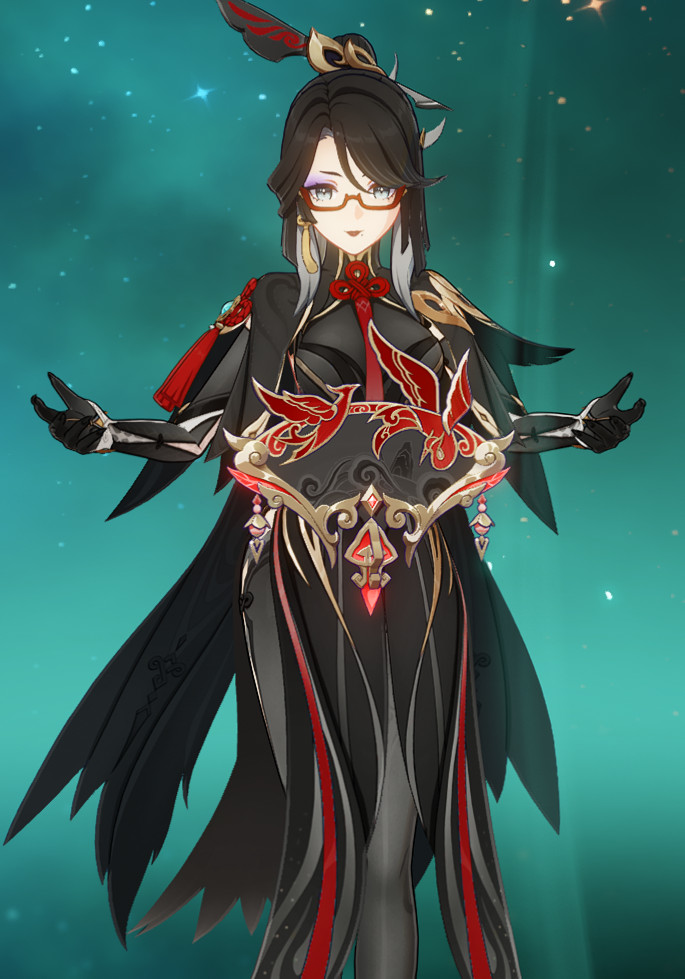 Xianyun w/ Bayonetta Color Palette Mod for Genshin Impact | GI Mods