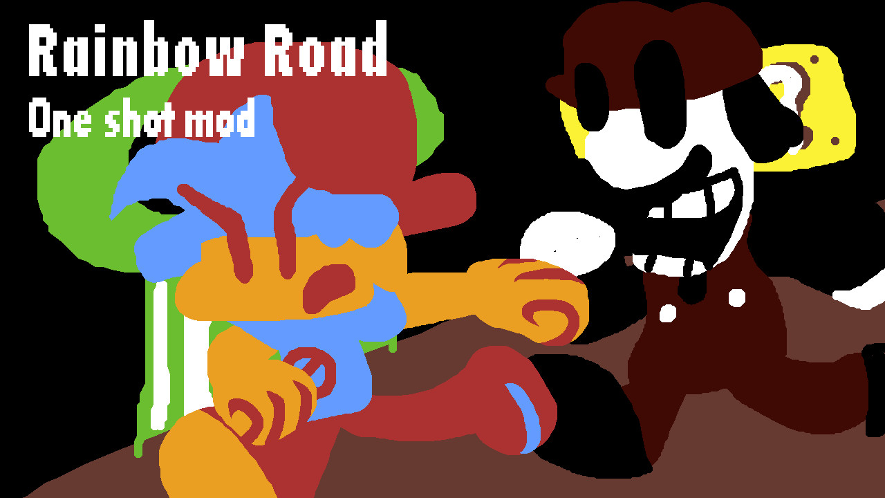 FNF Rainbow-Road (MX one shot mod) Mod for Friday Night Funkin' | FNF Mods