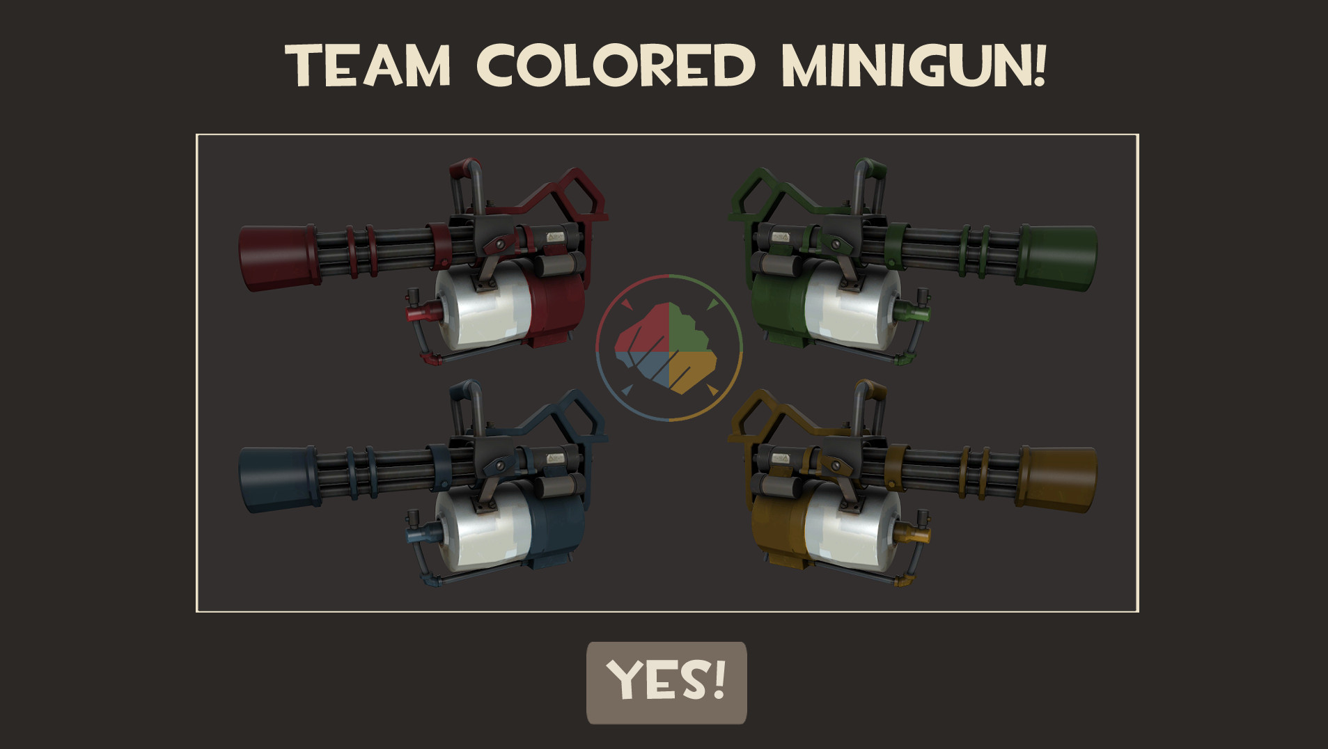 Team Color Minigun Mod for Team Fortress 2 Classic | TF2Classic Mods