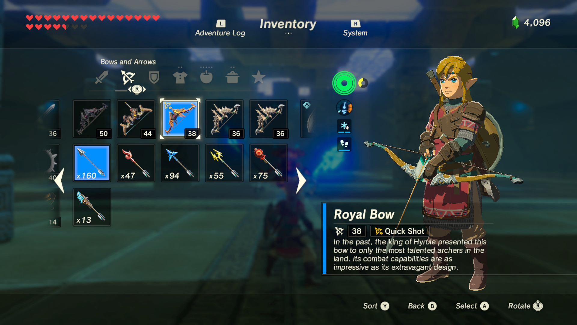 Traveler's Bow over various Bows Mod for The Legend of Zelda: Breath of ...