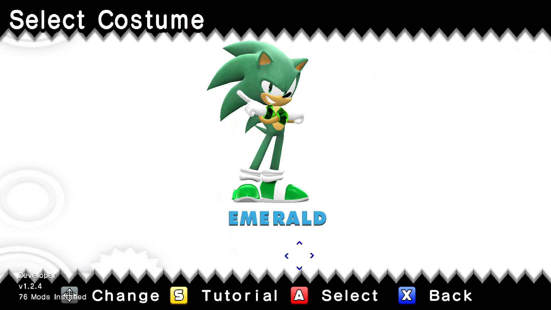 Emerald Sonic Mod for Sonic World DX | SWDX Mods