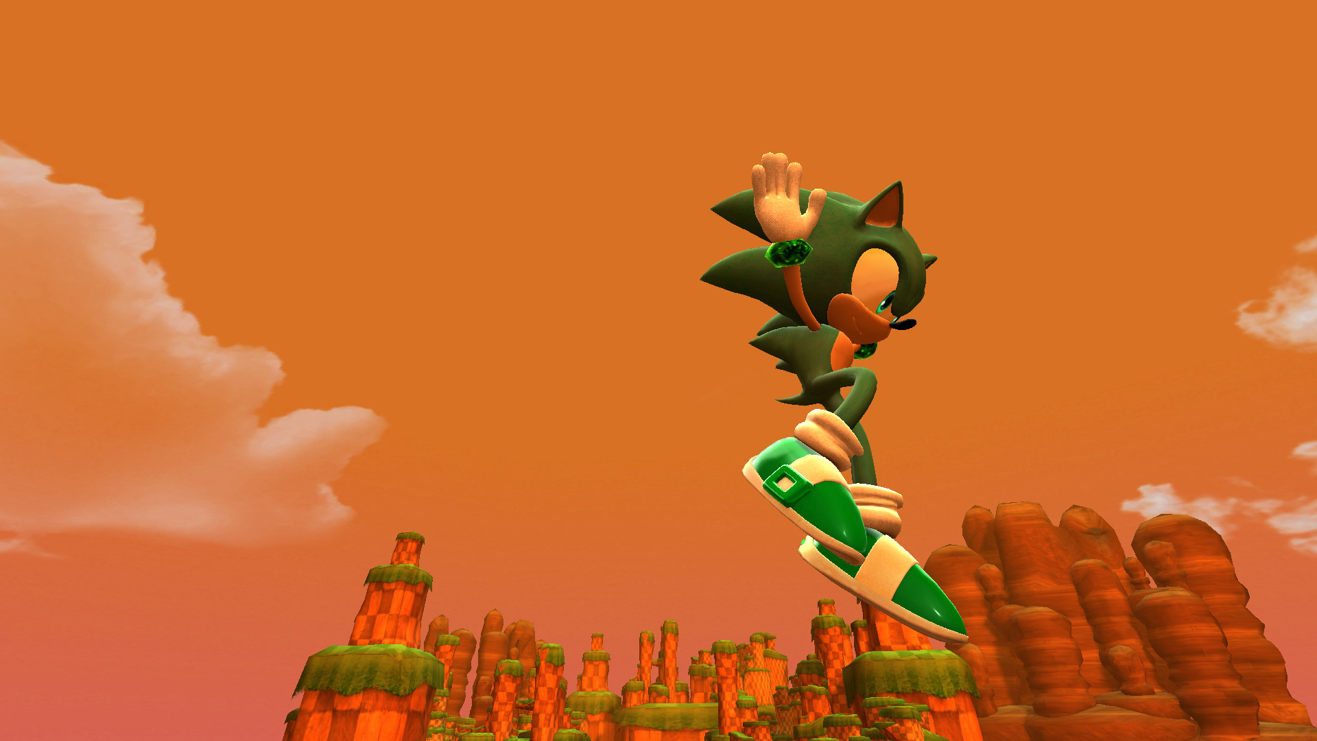 Emerald Sonic Mod for Sonic World DX | SWDX Mods