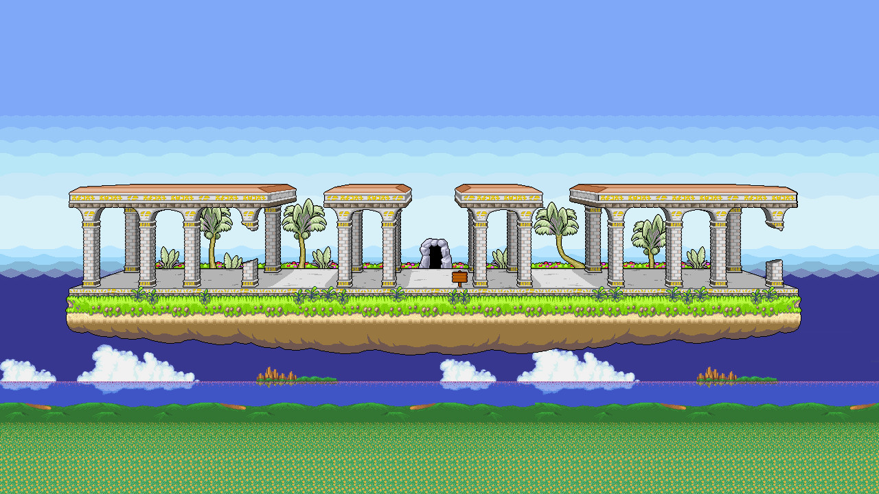 Floating Island Temple (Super Smash Flash.) Mod for Super Smash Bros ...
