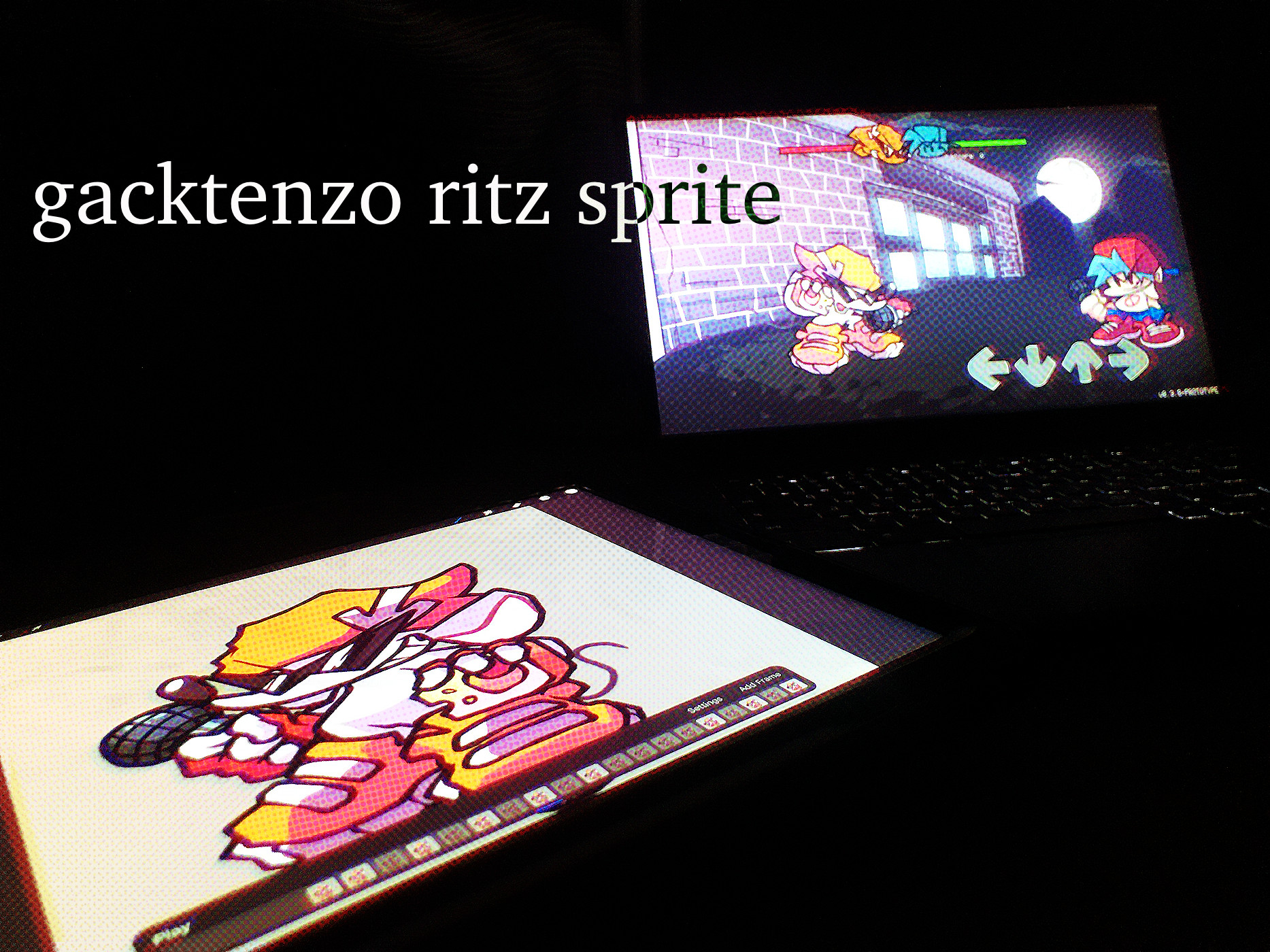 gacktenzo ritz sprite Mod for Friday Night Funkin' | FNF Mods
