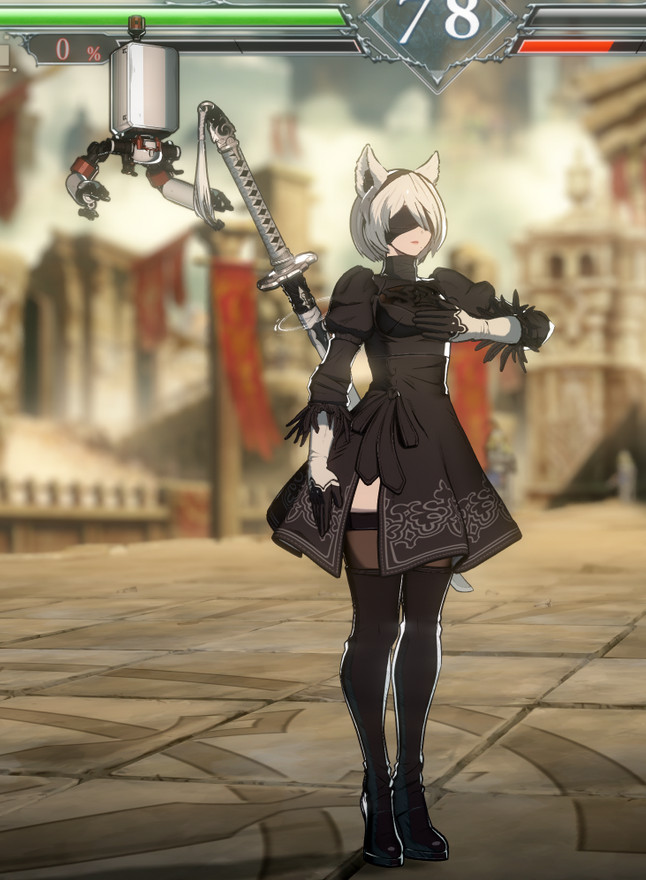 Cat ears 2B Mod for Granblue Fantasy Versus: Rising | GB Rising Mods