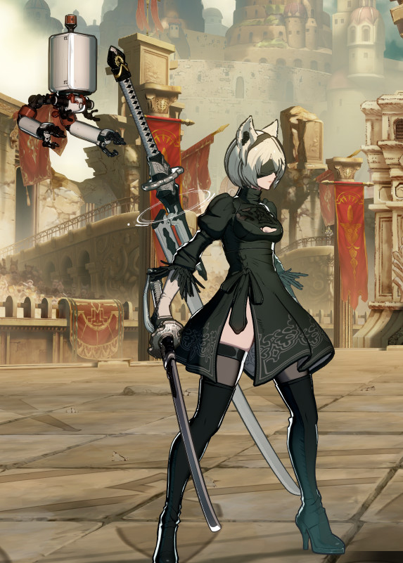 Cat ears 2B Mod for Granblue Fantasy Versus: Rising | GB Rising Mods