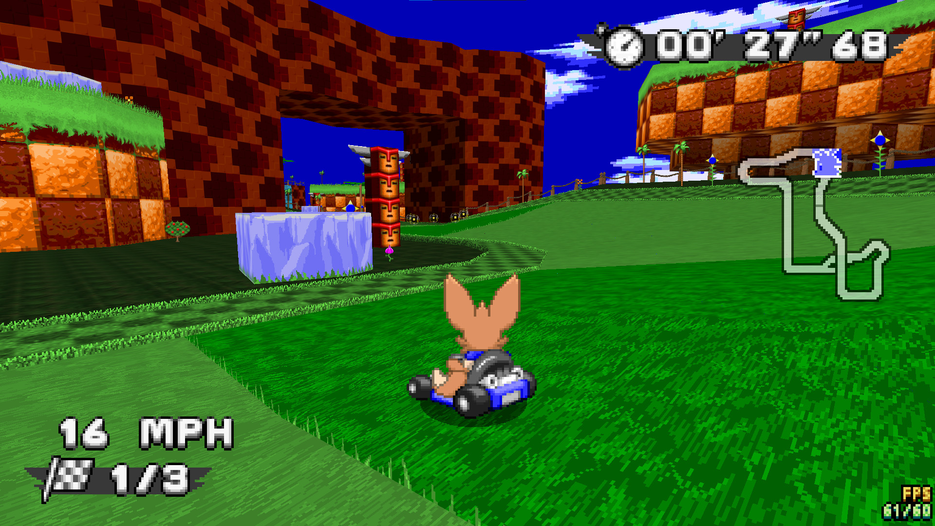 Lucky the Eevee in SRB2K Mod for Sonic Robo Blast 2 Kart | SRB2K Mods
