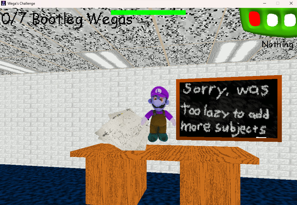 wega's challenge Mod for Baldi's Basics | Baldi Mods