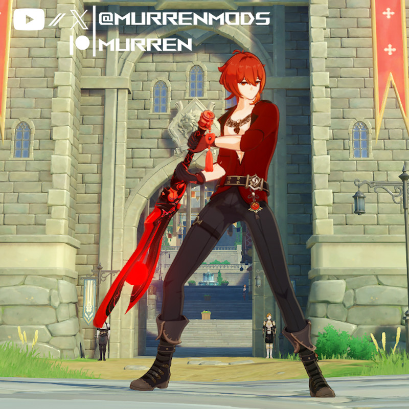 Actually 'more buff' Diluc Mod for Genshin Impact | GI Mods