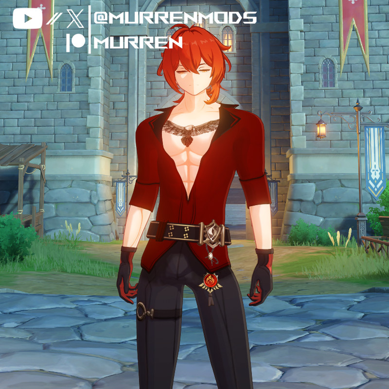 Actually 'more buff' Diluc Mod for Genshin Impact | GI Mods