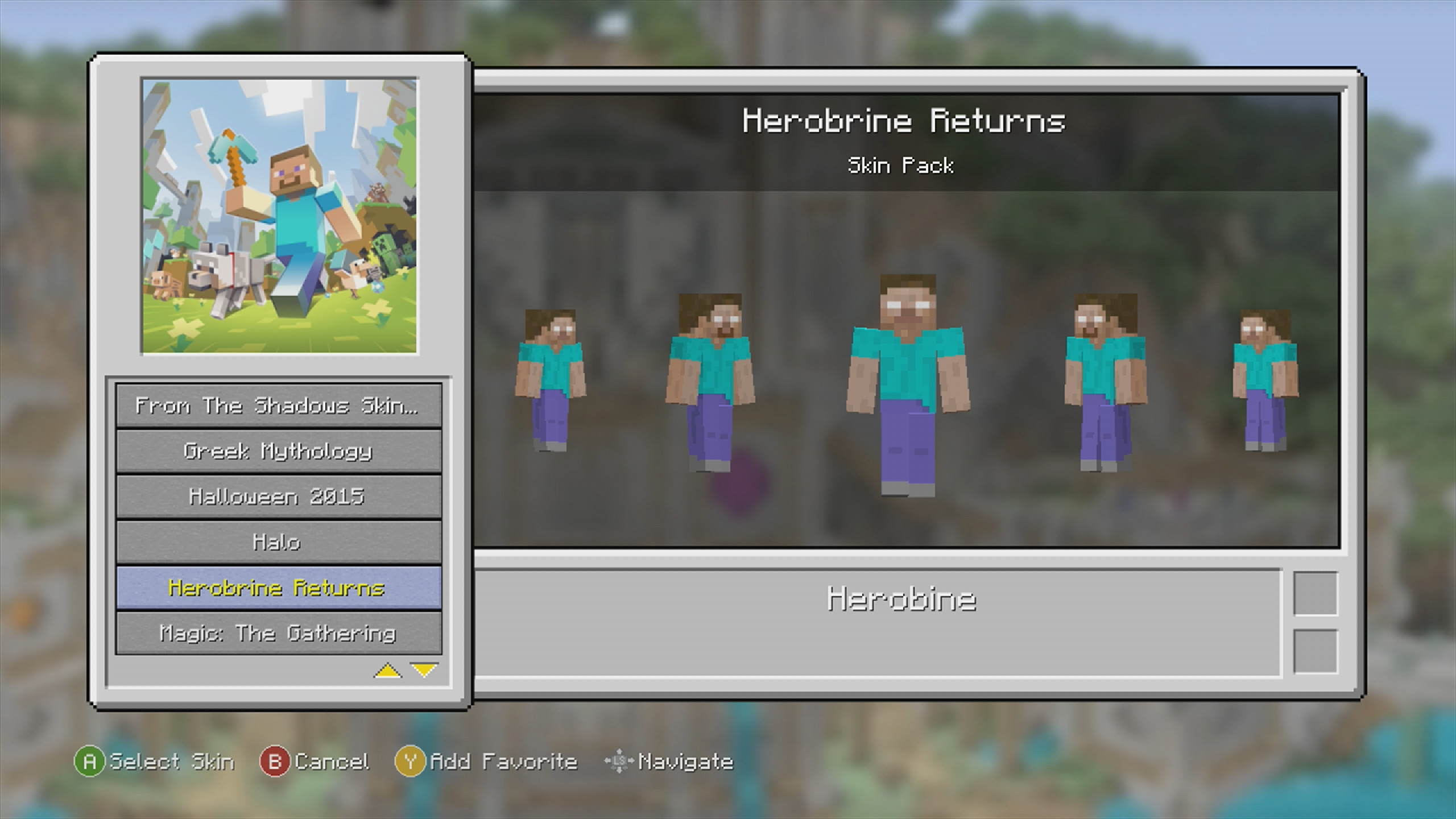 Herobrine Returns Mod for Minecraft: Xbox 360 Edition | MC X360 Mods