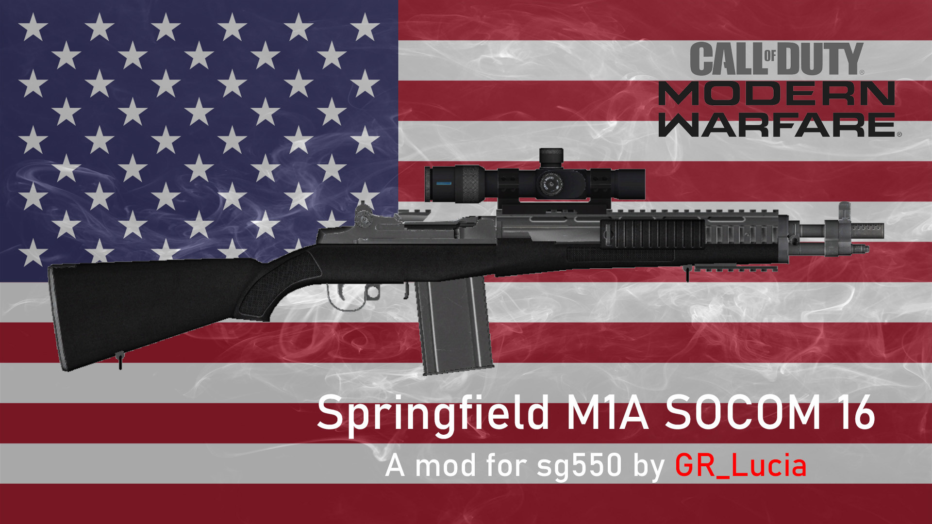 M14 Rifle Socom M14 Socom Scout Rifle 3d Model
