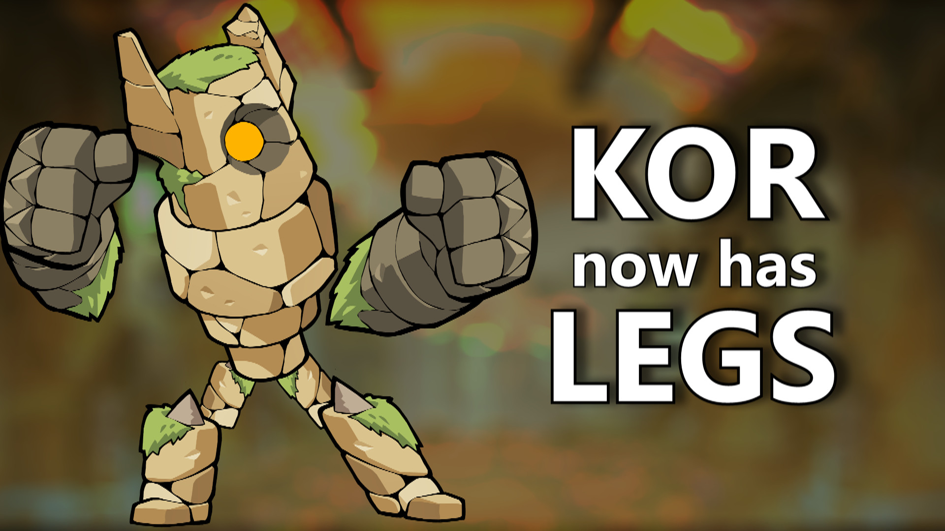 I Gave Kor LEGS Mod for Brawlhalla | BHalla Mods