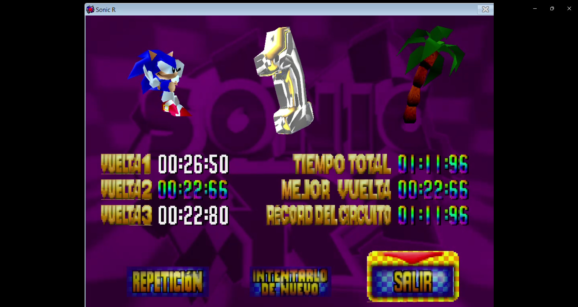 Sonic Jam artwork low poly recreation Mod for Sonic R | SR Mods