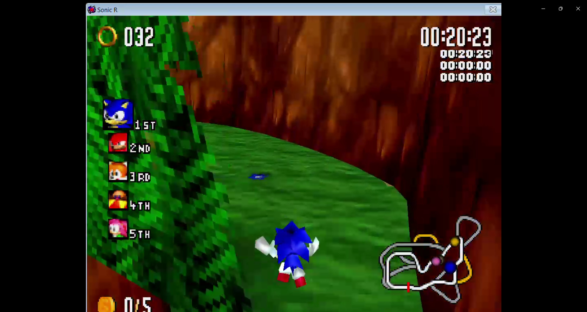 Sonic Jam artwork low poly recreation Mod for Sonic R | SR Mods