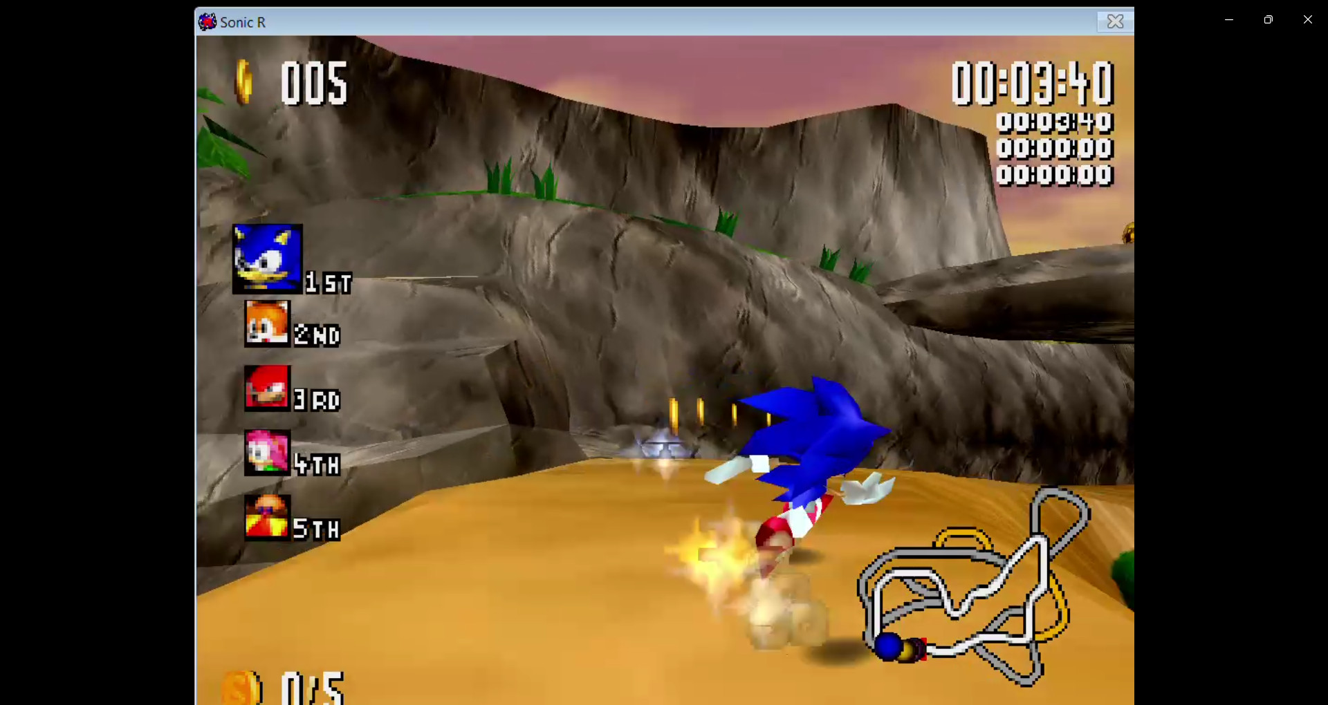 Sonic Jam artwork low poly recreation Mod for Sonic R | SR Mods