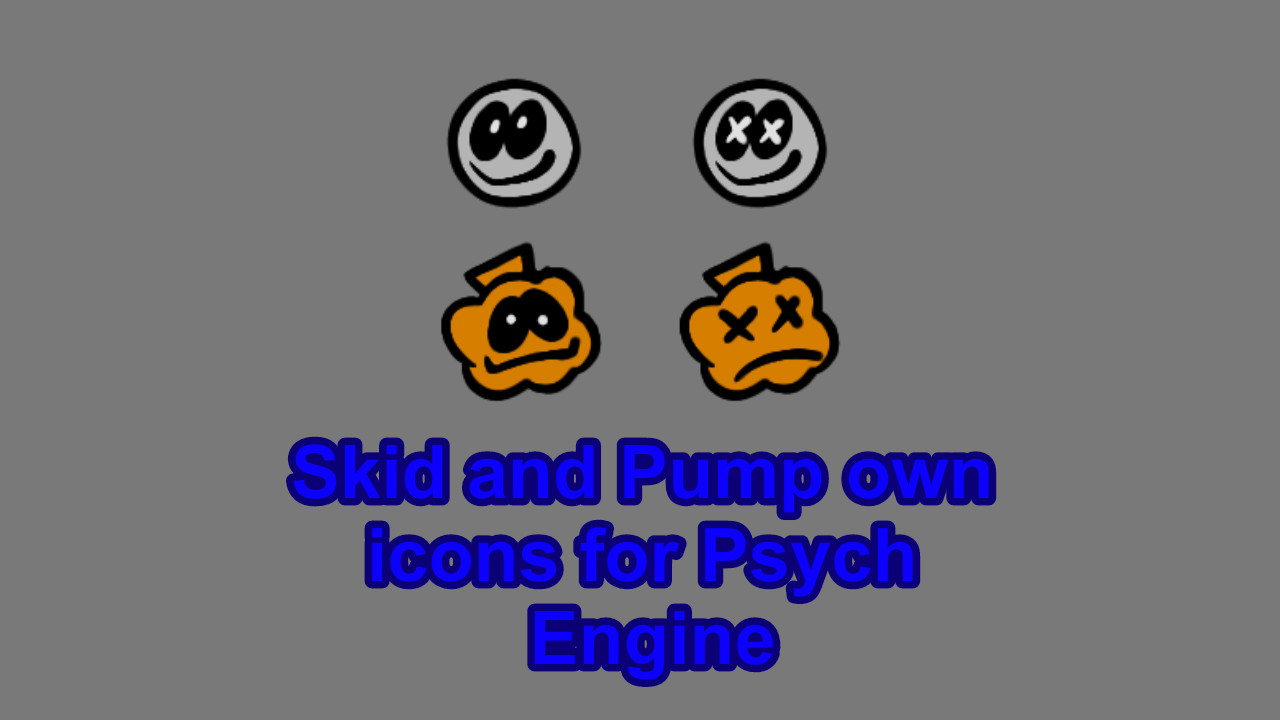 Skid and pump own icons reskin for Psych Engine Mod for Friday Night ...