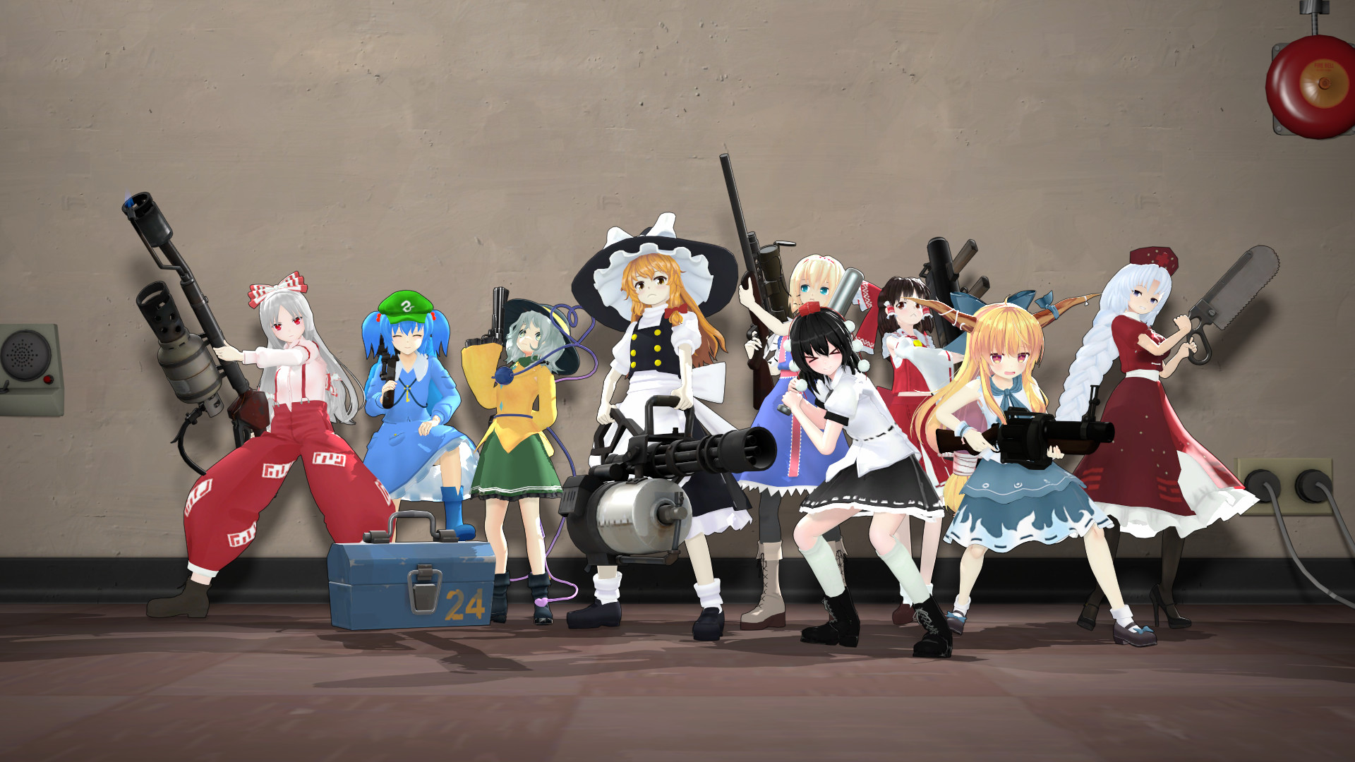 Fujiwara no Mokou Mod for Team Fortress 2 | TF2 Mods