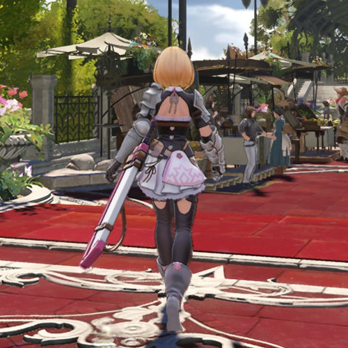 Short scarf for Djeeta's skirt + No scarf version Mod for Granblue ...