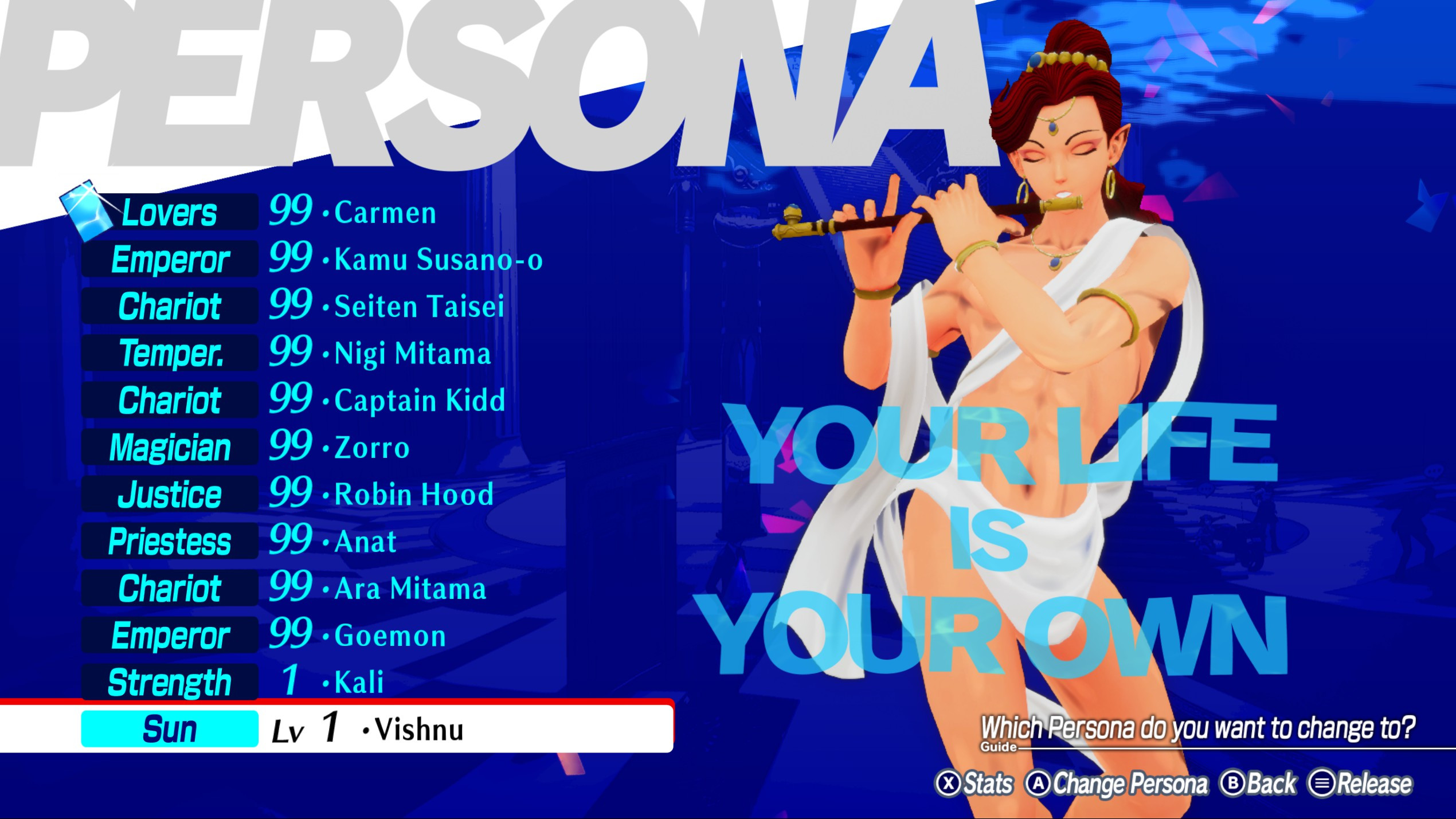 Kali A and Vishnu A from Dx2 Mod for Persona 3 Reload | P3R Mods