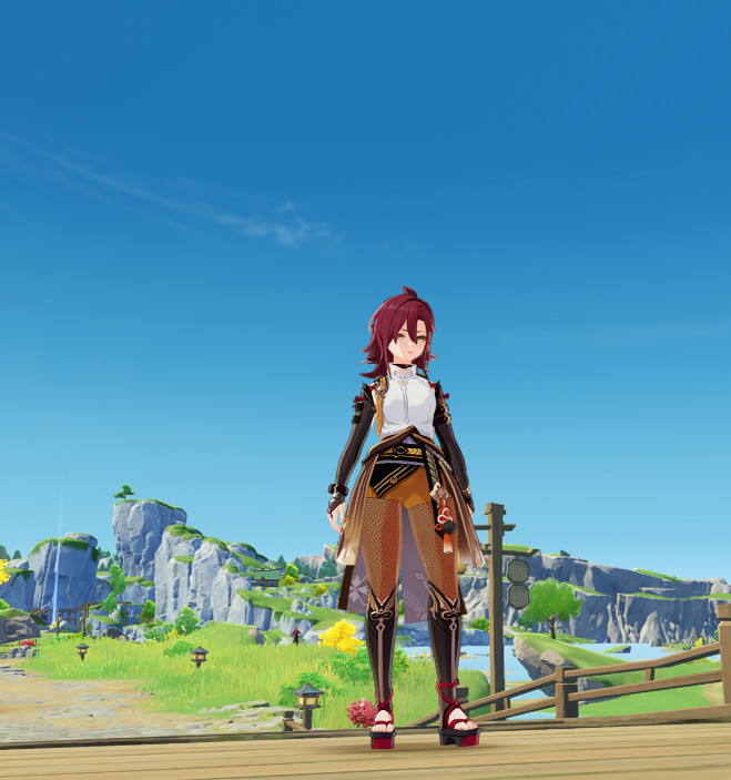 Female Heizou retexture Mod for Genshin Impact | GI Mods
