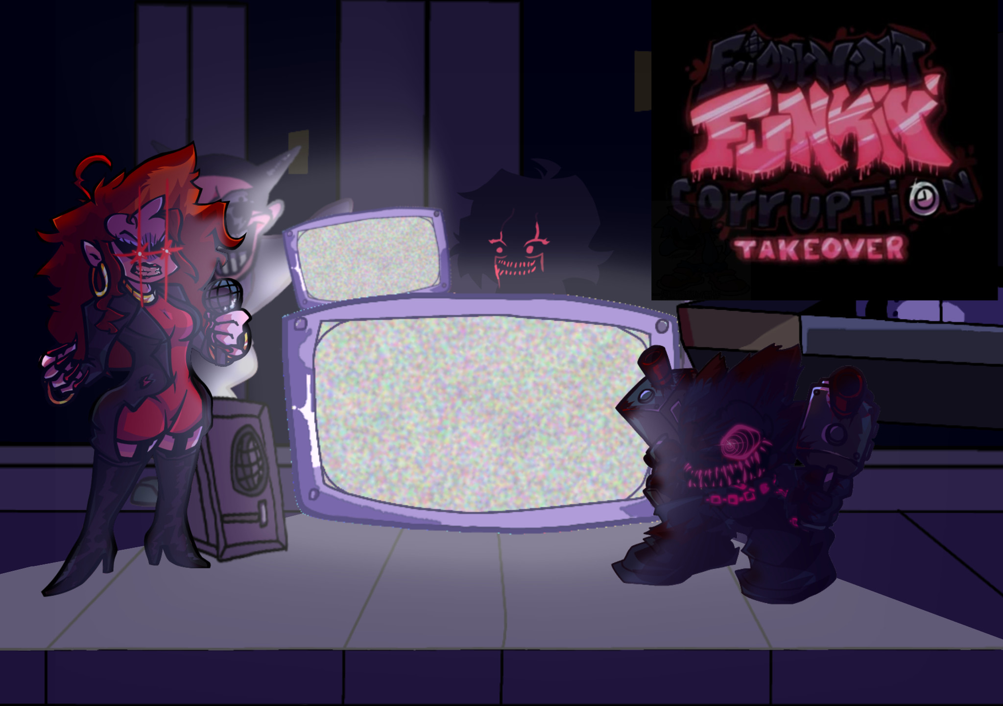 FNF Corruption Takeover mom day1 (fanmade) Mod for Friday Night Funkin ...