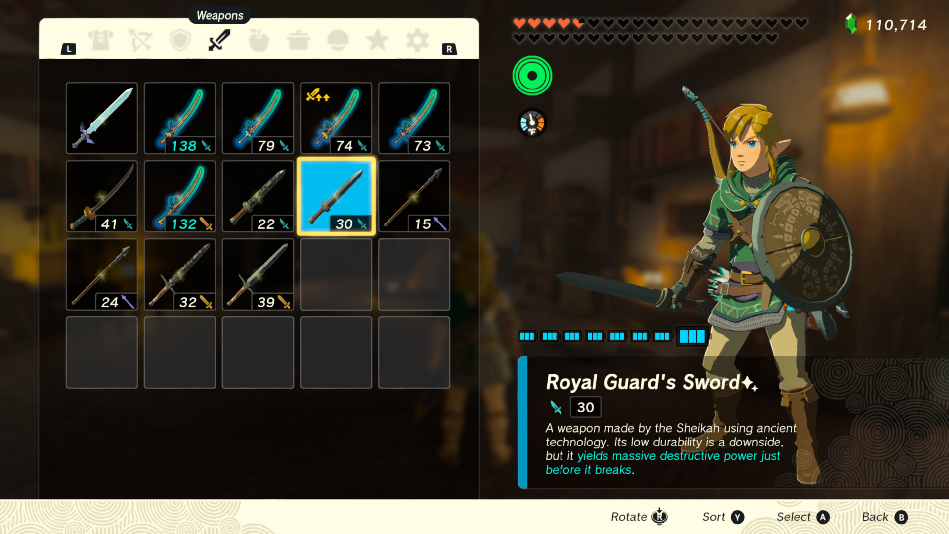 Royal Guard Weapon Set as Traveller Set Mod for The Legend of Zelda ...