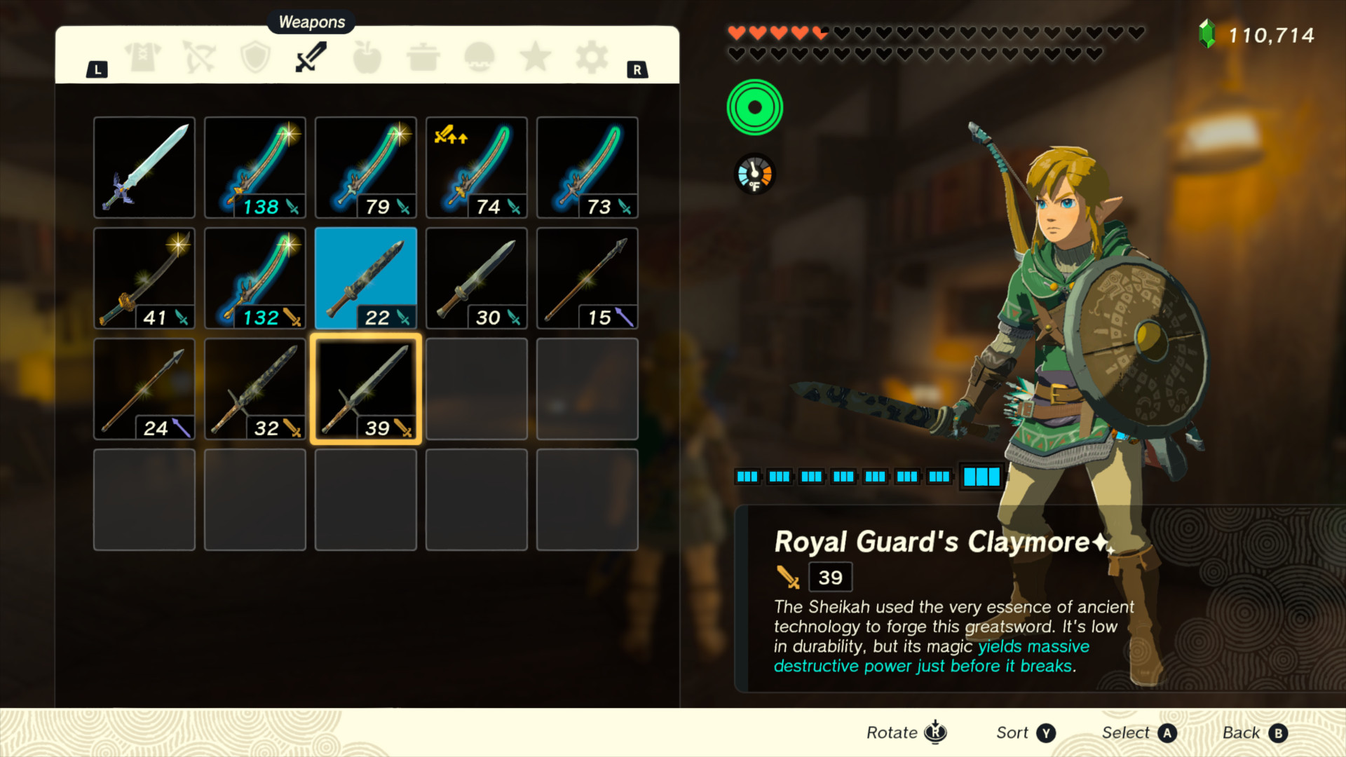 Royal Guard Weapon Set as Traveller Set Mod for The Legend of Zelda ...