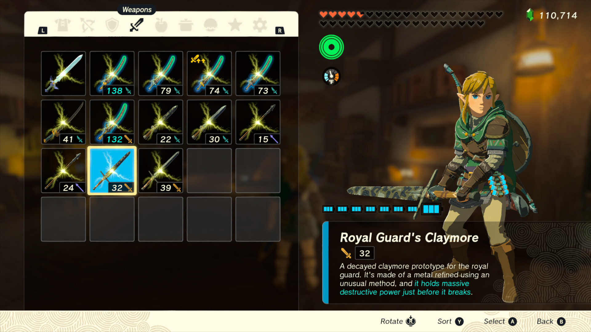 Royal Guard Weapon Set as Traveller Set Mod for The Legend of Zelda ...