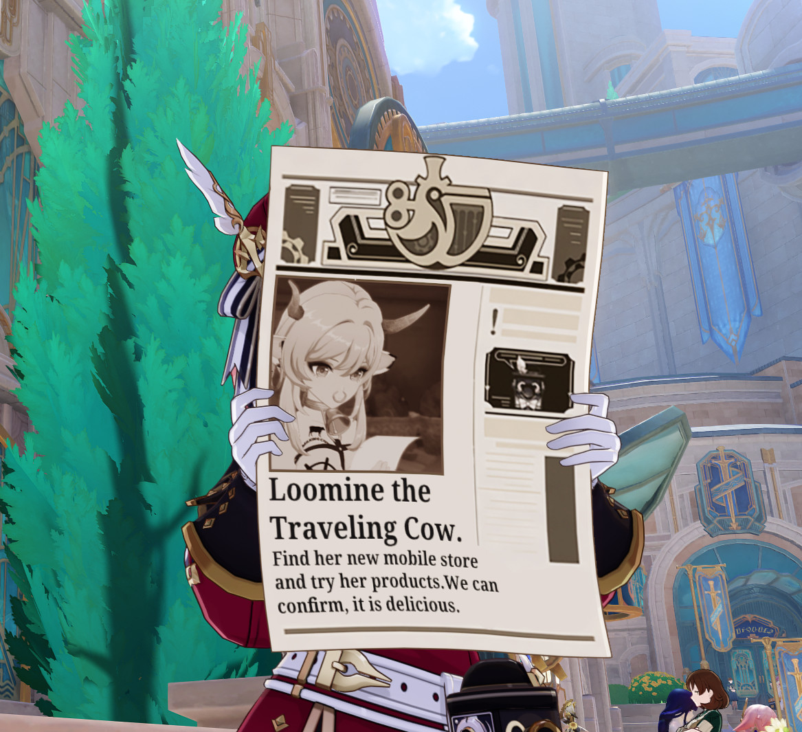 Charlotte - Loomine Newspaper Mod for Genshin Impact | GI Mods