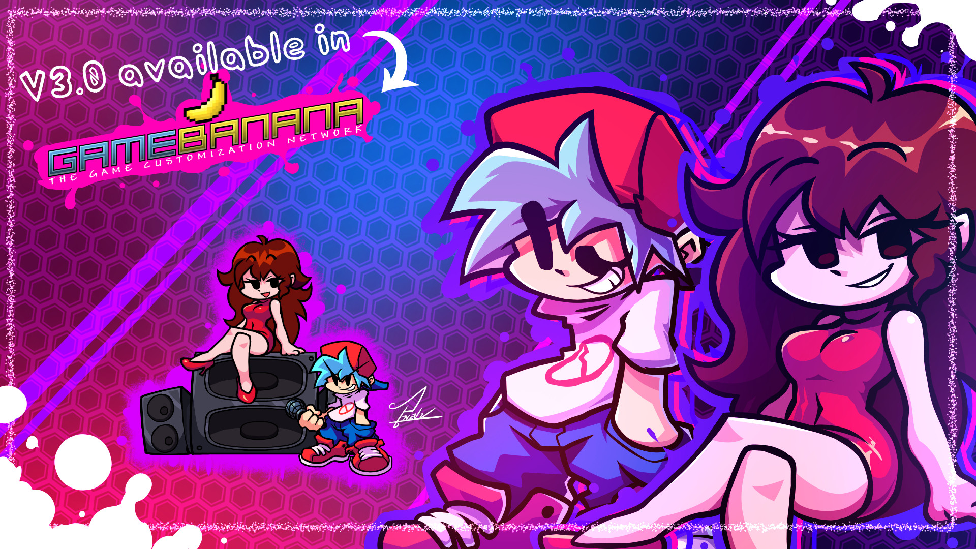 BF and GF Reanimated V3 - FNF Psych Characters Mod for Friday Night Funkin' | FNF Mods