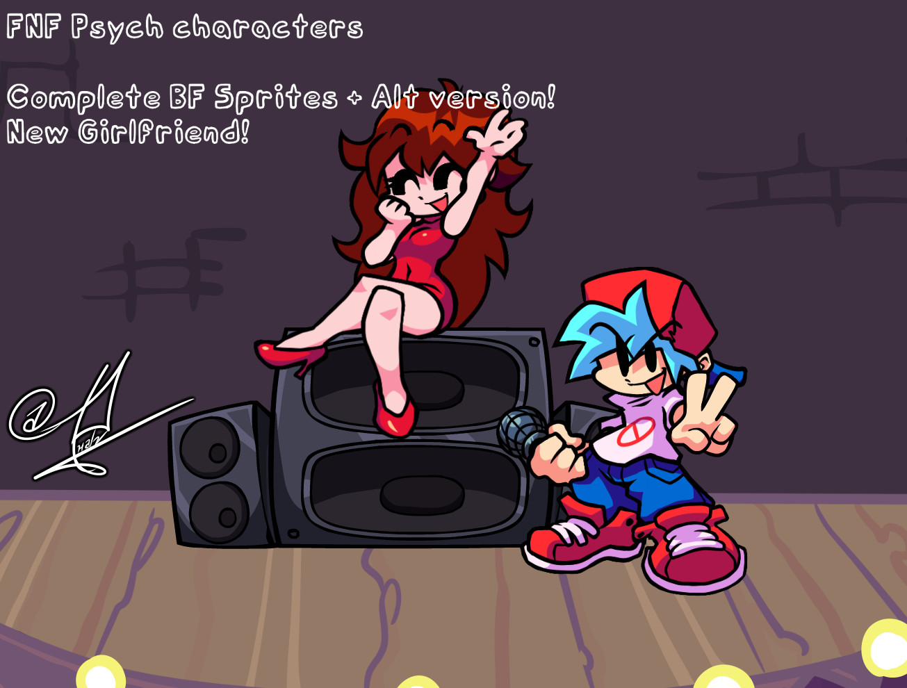 BF and GF Reanimated V3 - FNF Psych Characters Mod for Friday Night Funkin' | FNF Mods