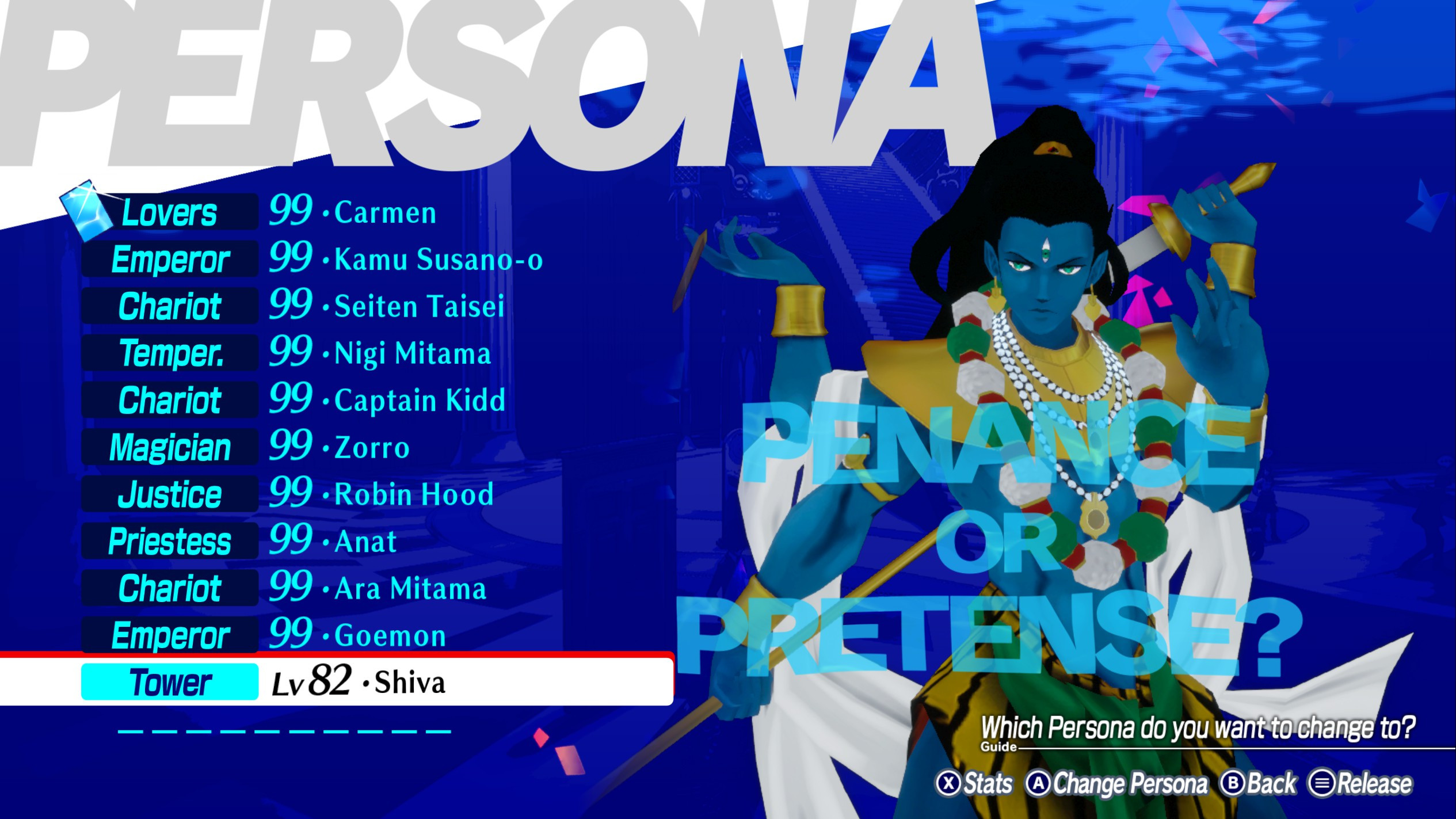 Shiva A from Dx2 Mod for Persona 3 Reload | P3R Mods