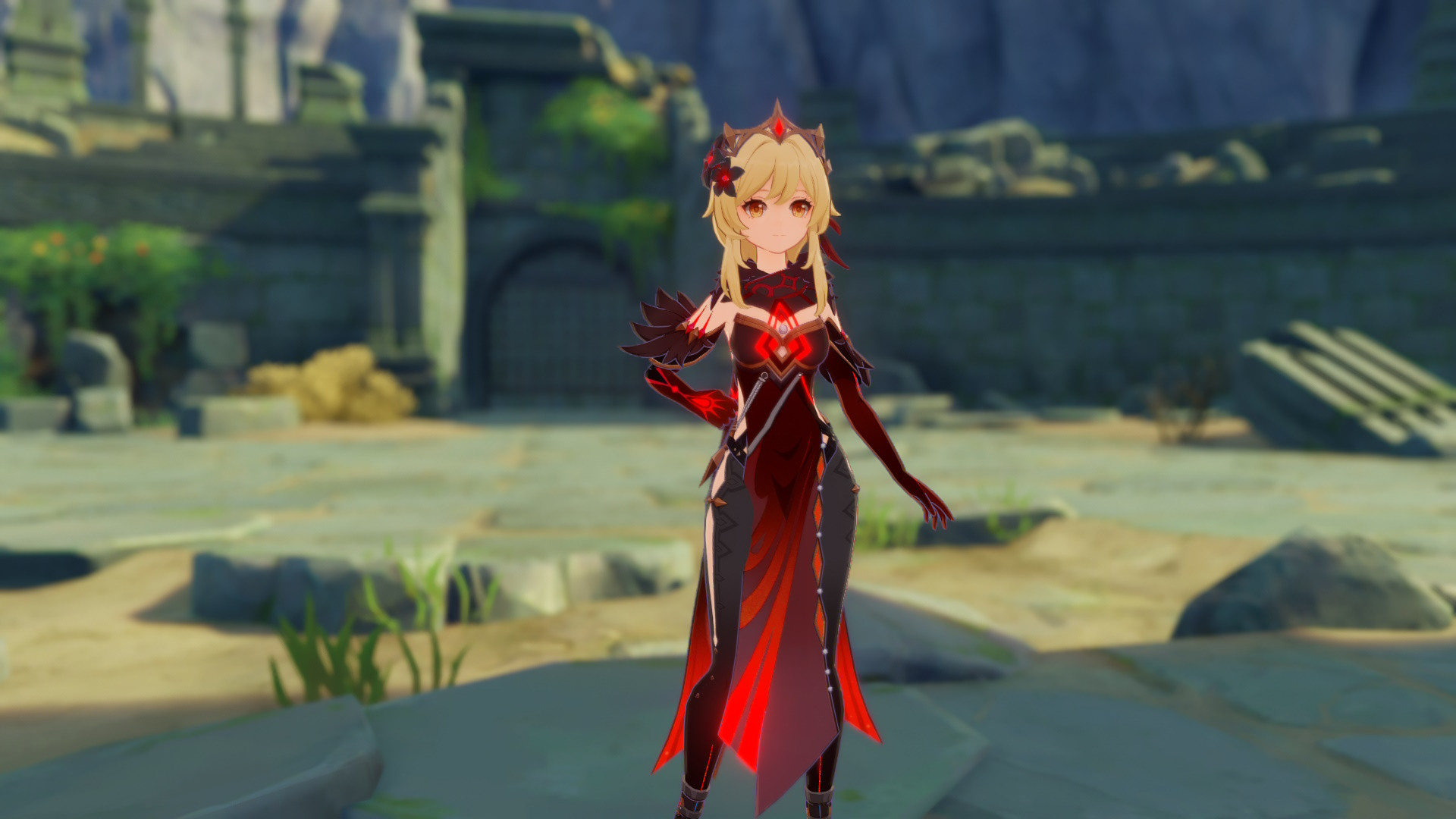 Crimson Abyss Lumine Mod for Genshin Impact | GI Mods