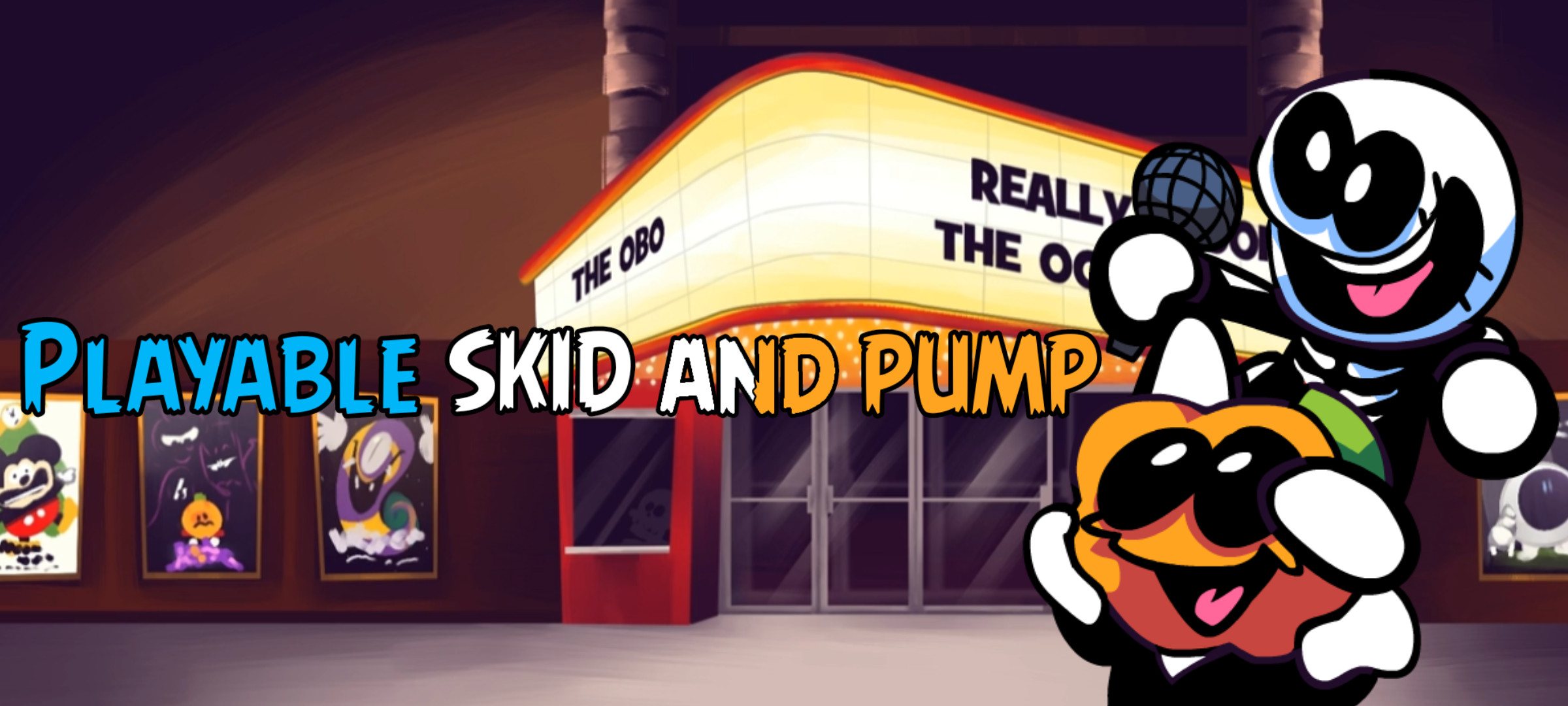 Playable Skid & Pump Mod for Friday Night Funkin' | FNF Mods