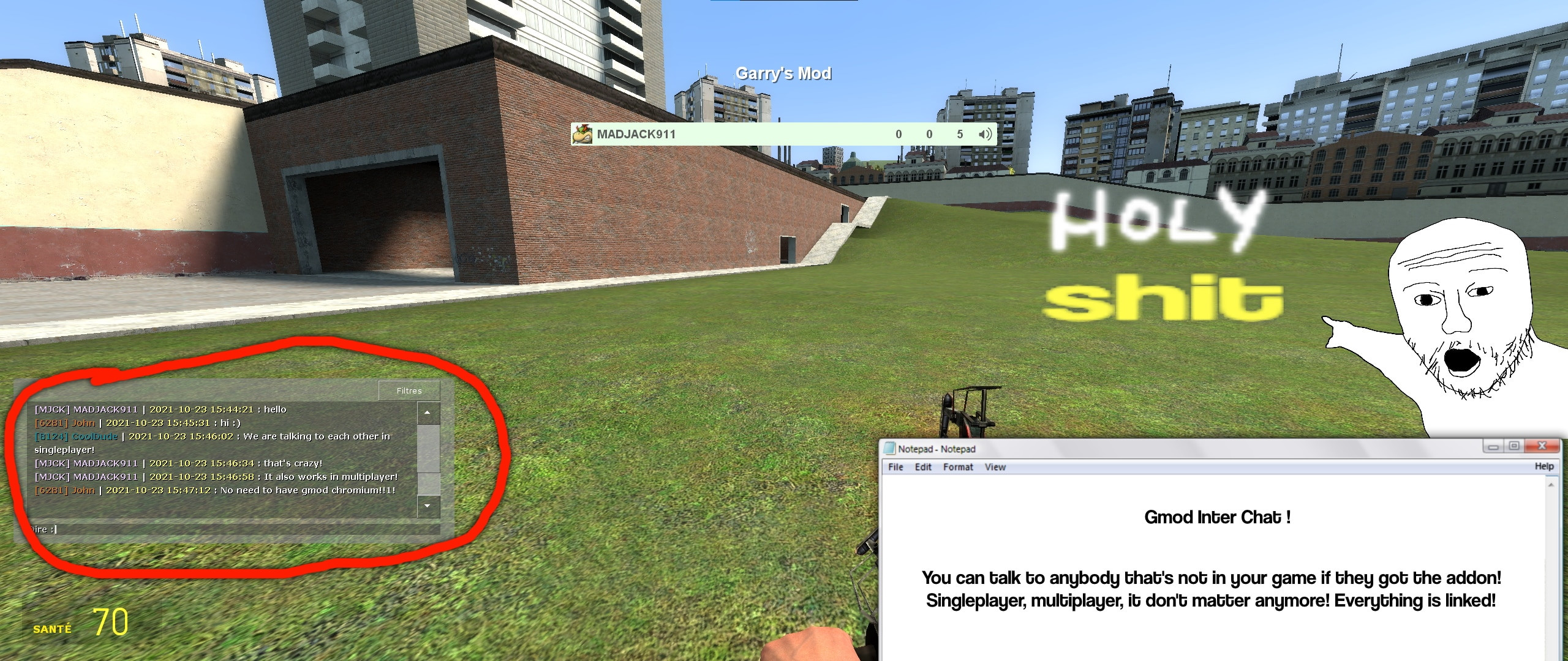 Gmod Inter Chat Mod for Garry's Mod | GMod Mods