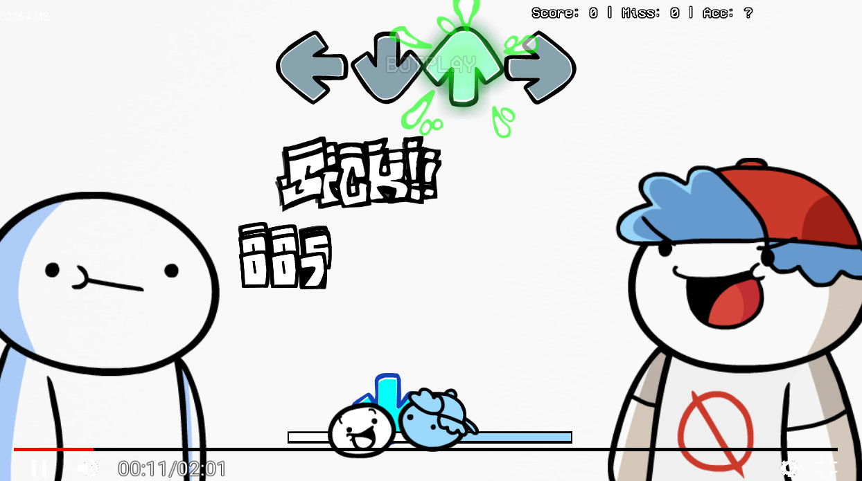 An fnf odd1sout oneshot Mod for Friday Night Funkin' | FNF Mods