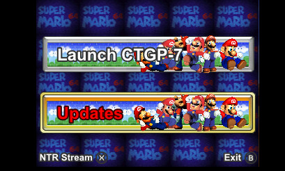 Super Mario 64 Launcher Theme Mod for Mario Kart 7 | MK7 Mods