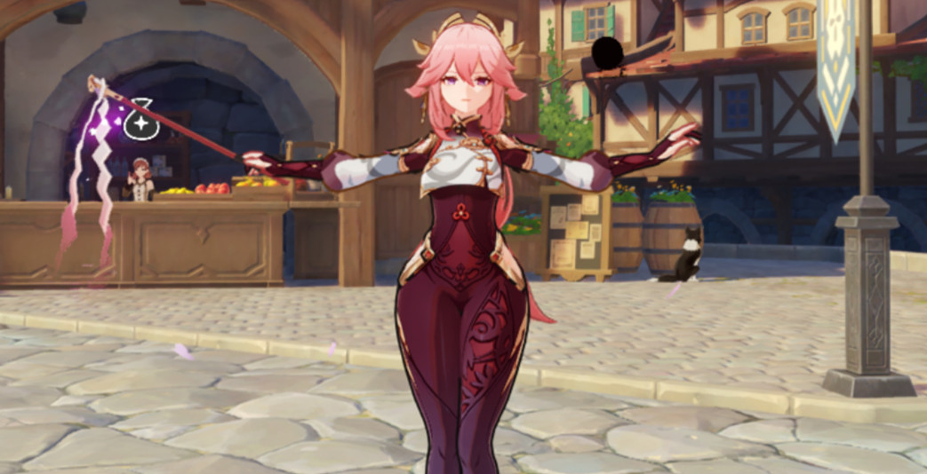 YaeMiko Shenhe Outfit Mod for Genshin Impact | GI Mods