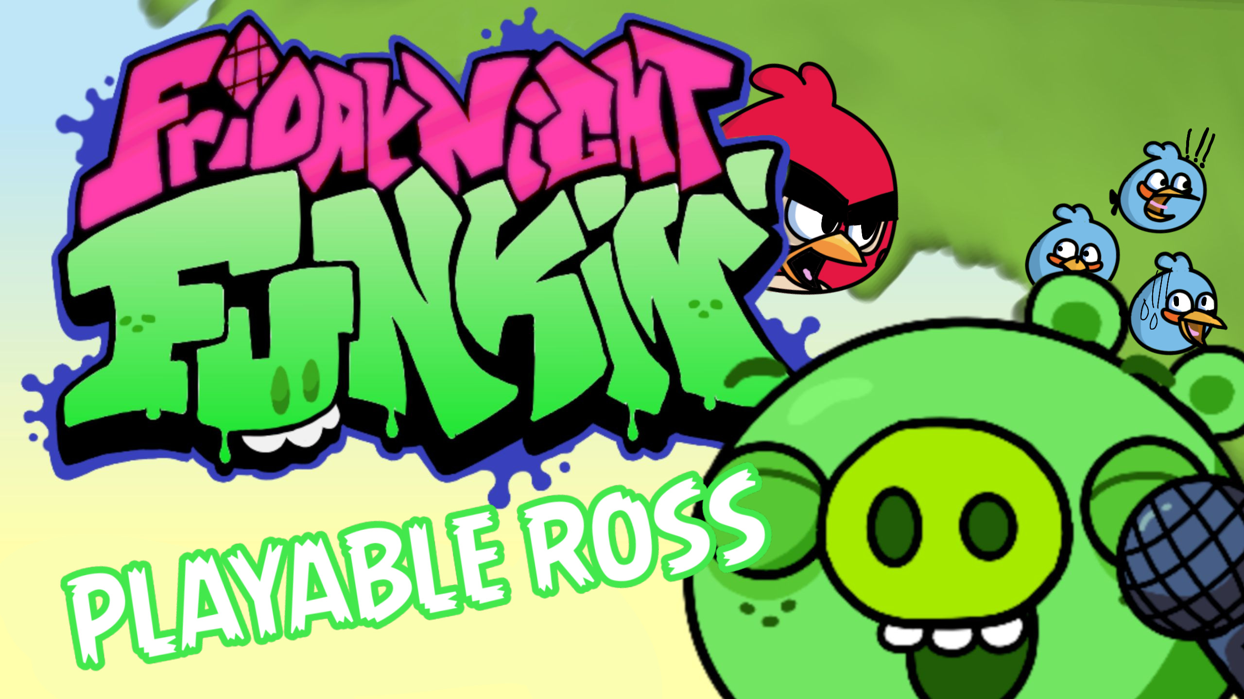 Playable Ross (Angry Birds Pig) Mod for Friday Night Funkin' | FNF Mods