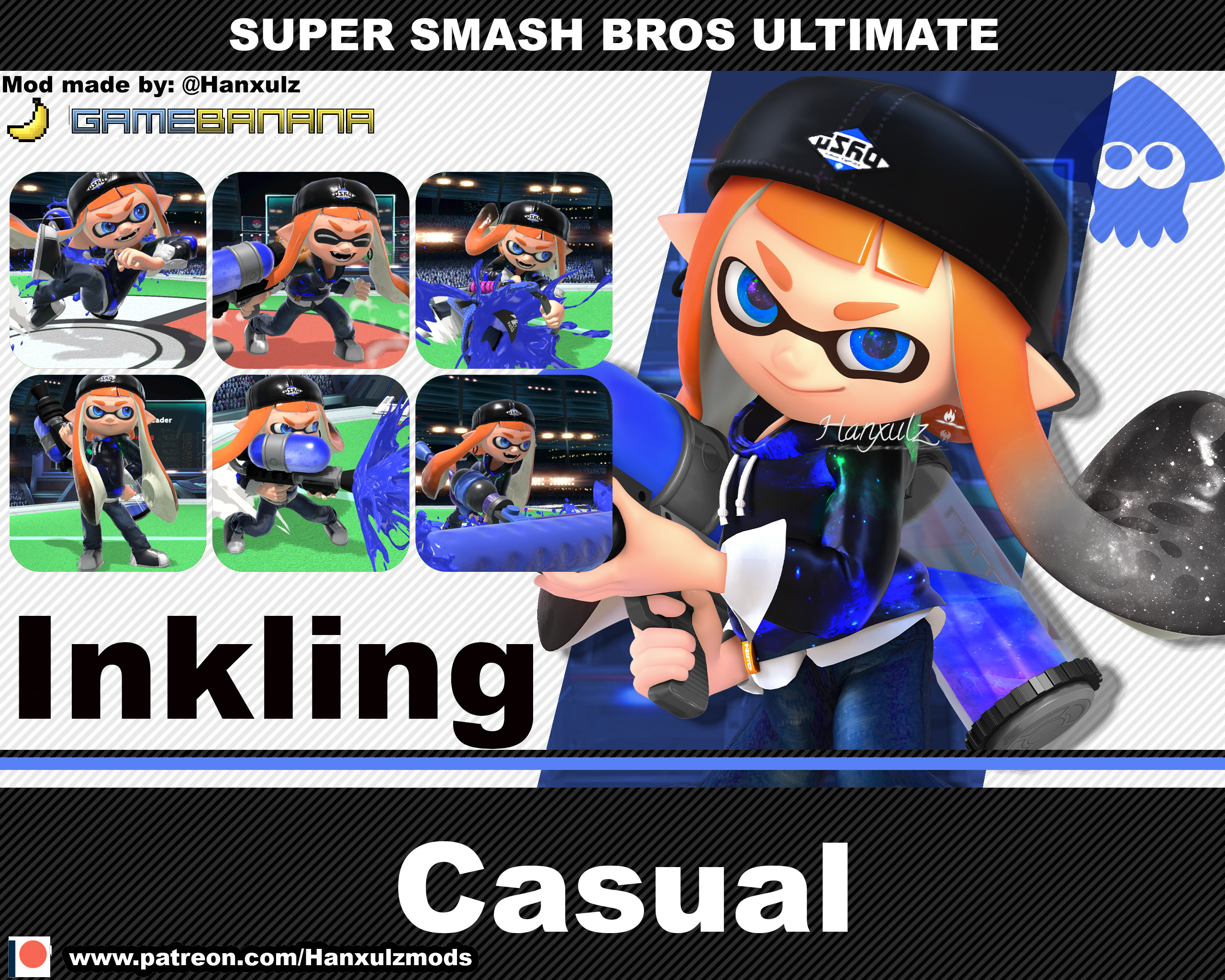 Inkling (Casual) Mod for Super Smash Bros. Ultimate | SSBU Mods