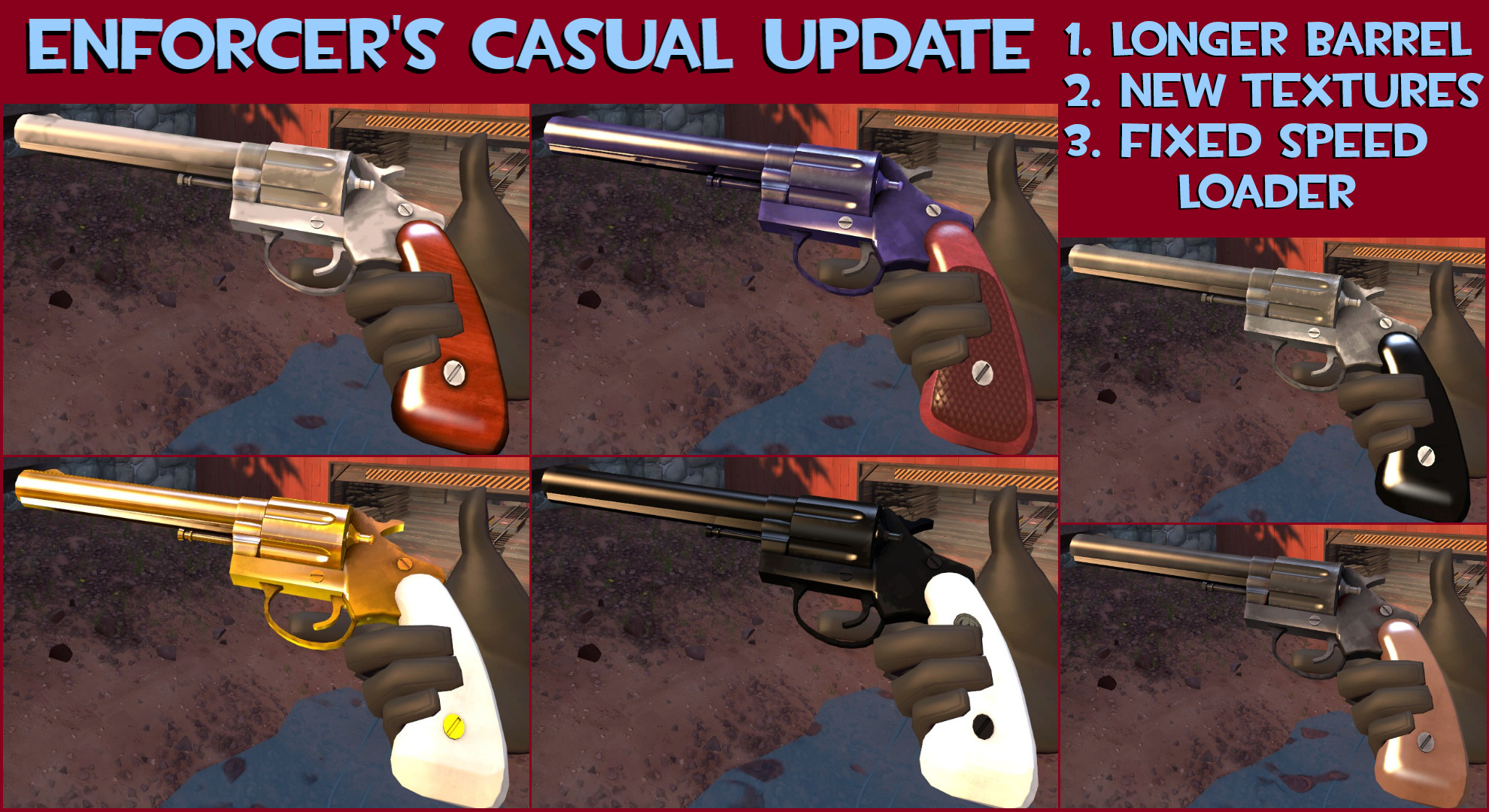 Improved Enforcer Pack 4 Casual Mod for Team Fortress 2 | TF2 Mods