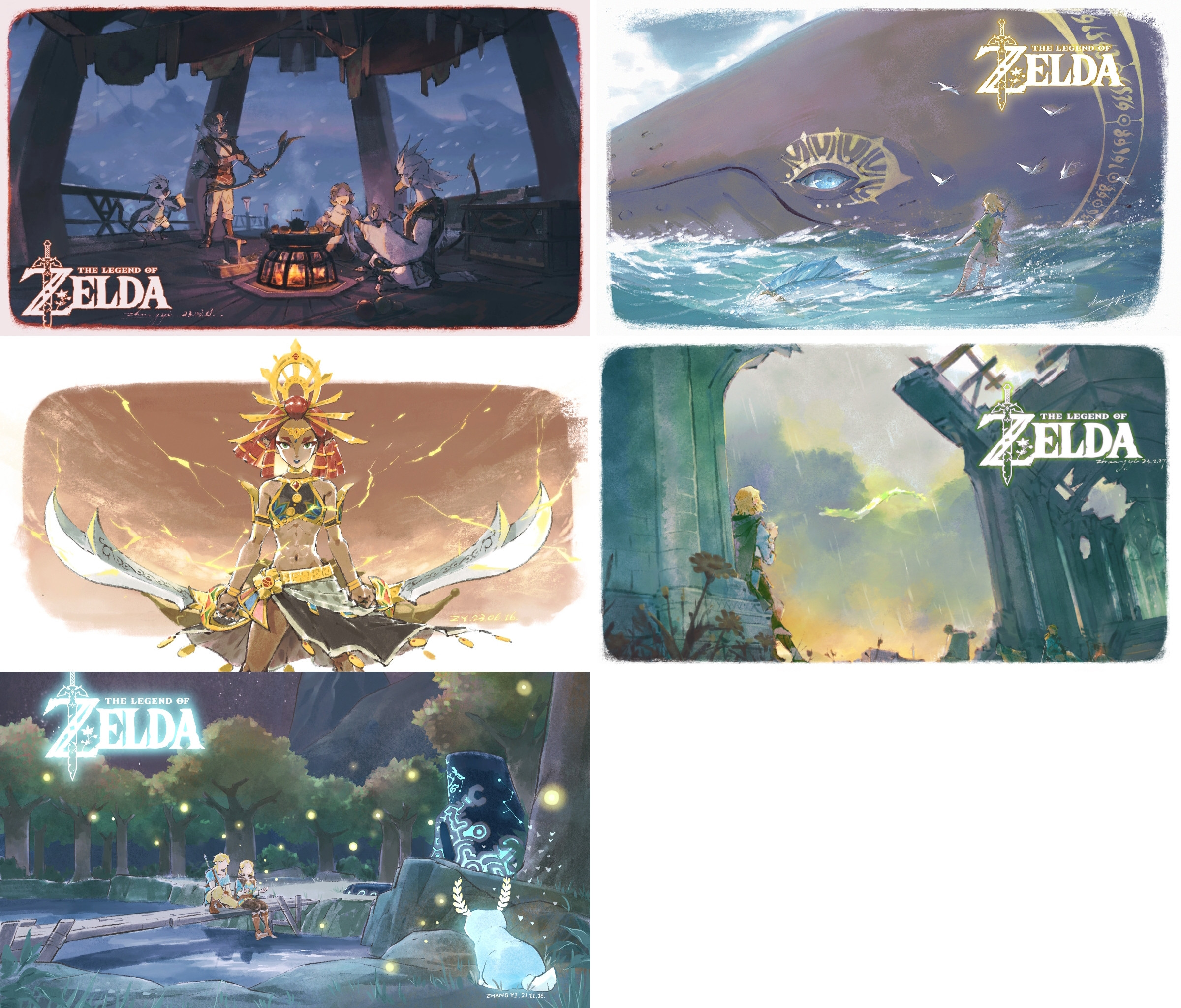 Zelda BOTW/TOTK Inspired CSS Backgrounds Mod for Super Smash Bros ...