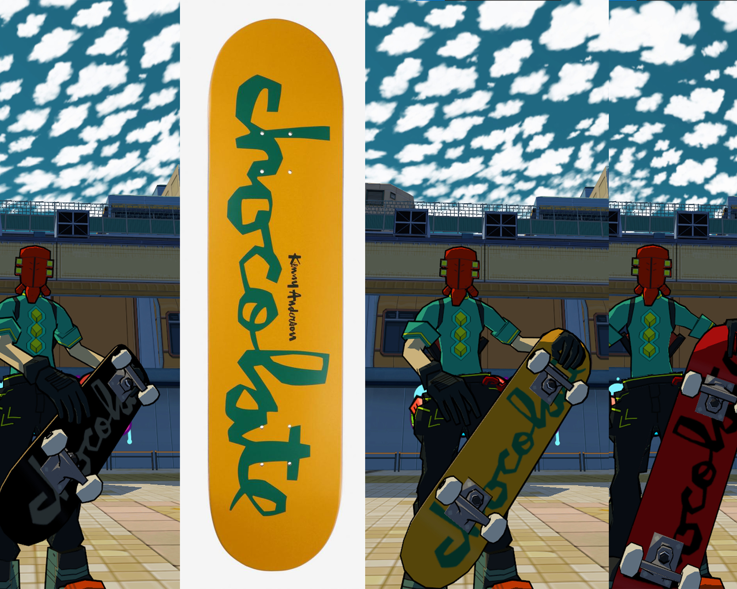 Skateboard Deck pack based off IRL brands/designs Mod for Bomb Rush ...
