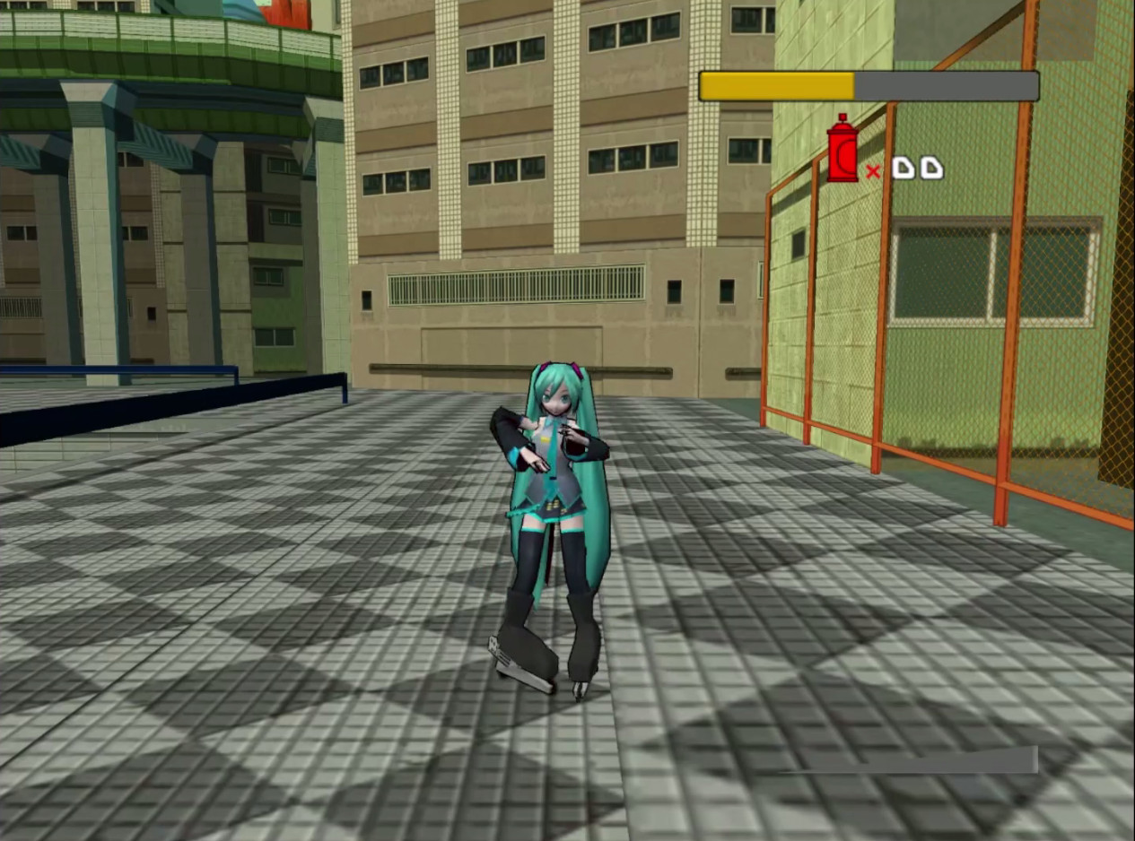 Hatsune Miku (Replaces Rapid99) Mod for Jet Set Radio Future | JSRF Mods