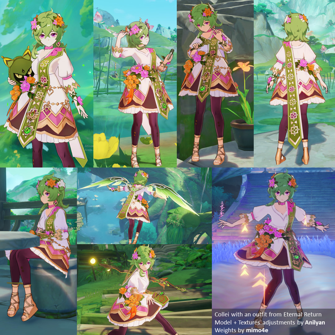 Festive Collei Mod for Genshin Impact | GI Mods