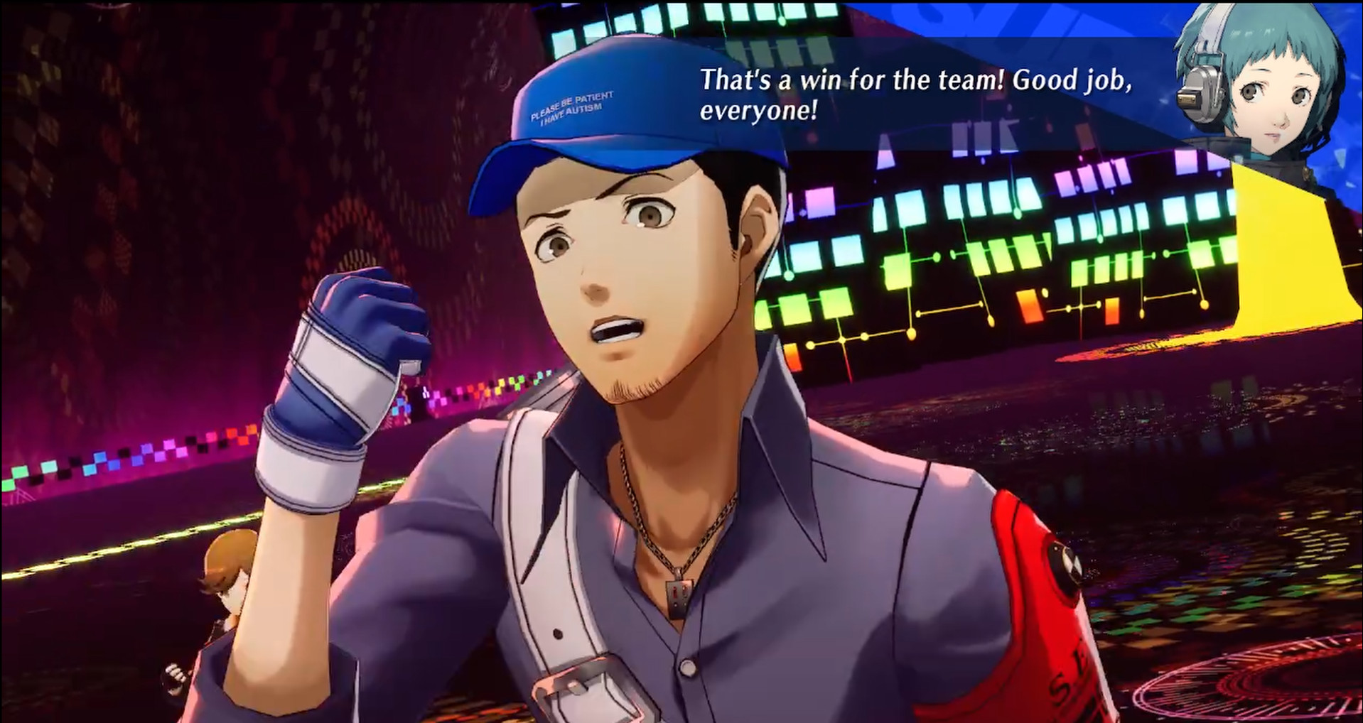 Junpei "please be patient I have autism" hat Mod for Persona 3 Reload ...