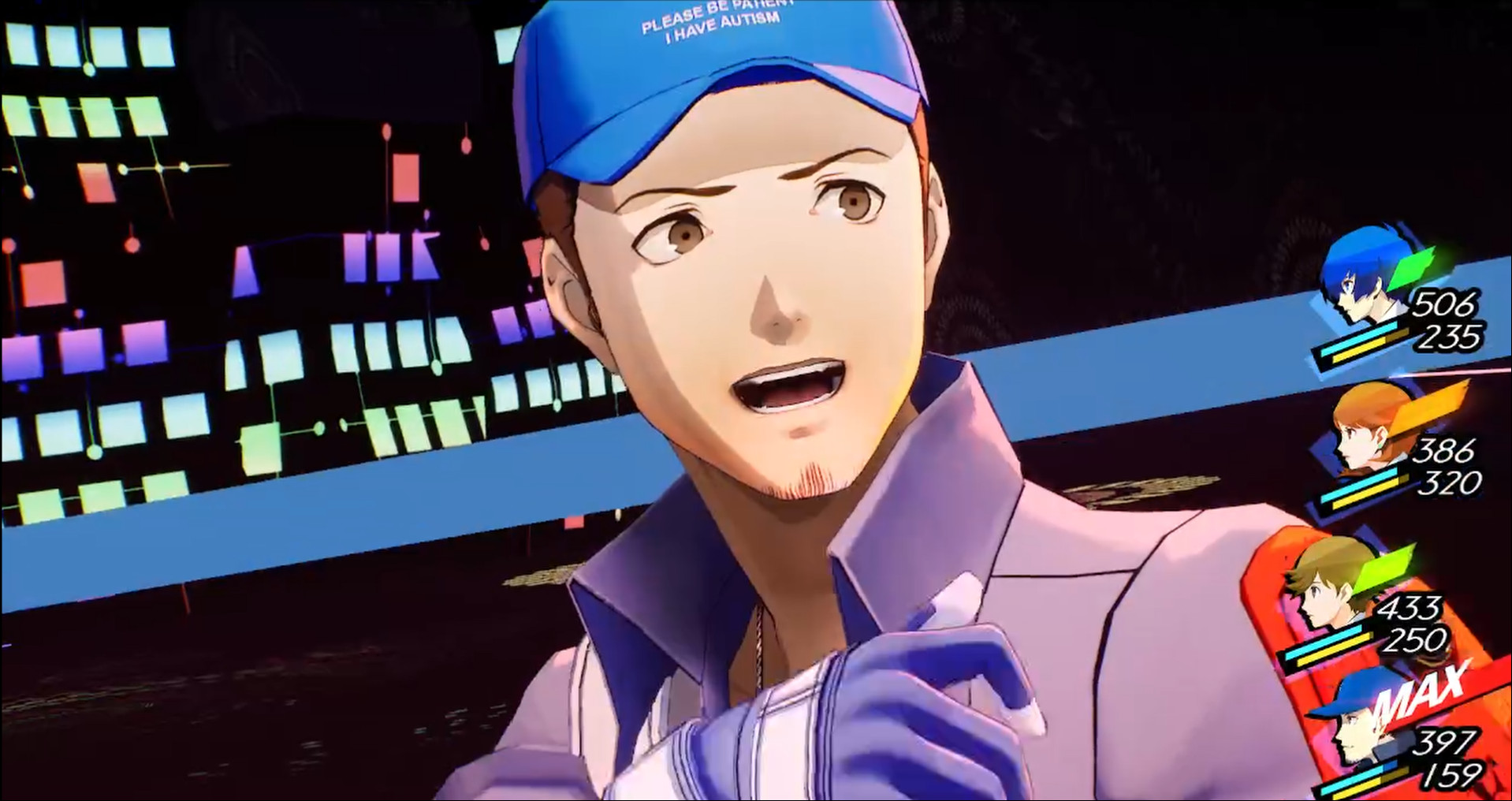Junpei "please be patient I have autism" hat Mod for Persona 3 Reload ...